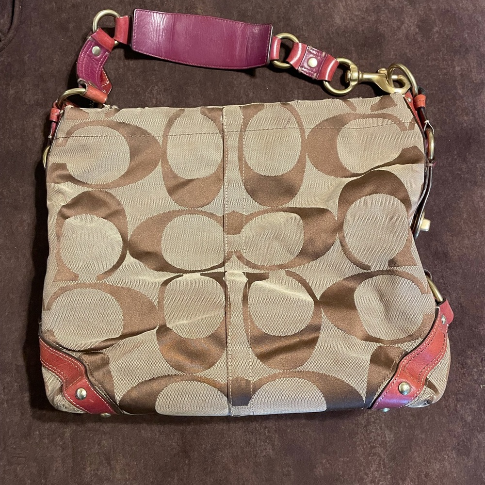 Burgundy Coach Bag - Gem